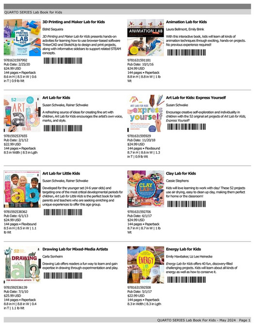 Harper Group - QUARTO SERIES Lab Book for Kids - Page 1