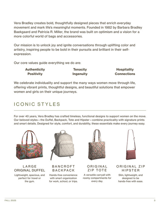 Harper Group - VERA BRADLEY ASSORTMENT GUIDES FALL 2025 - Page 2-3